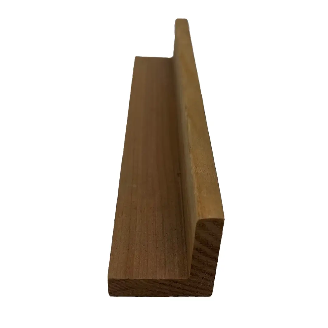 Premium Western Red Cedar External Corner Profile Sample - Timber Focus
